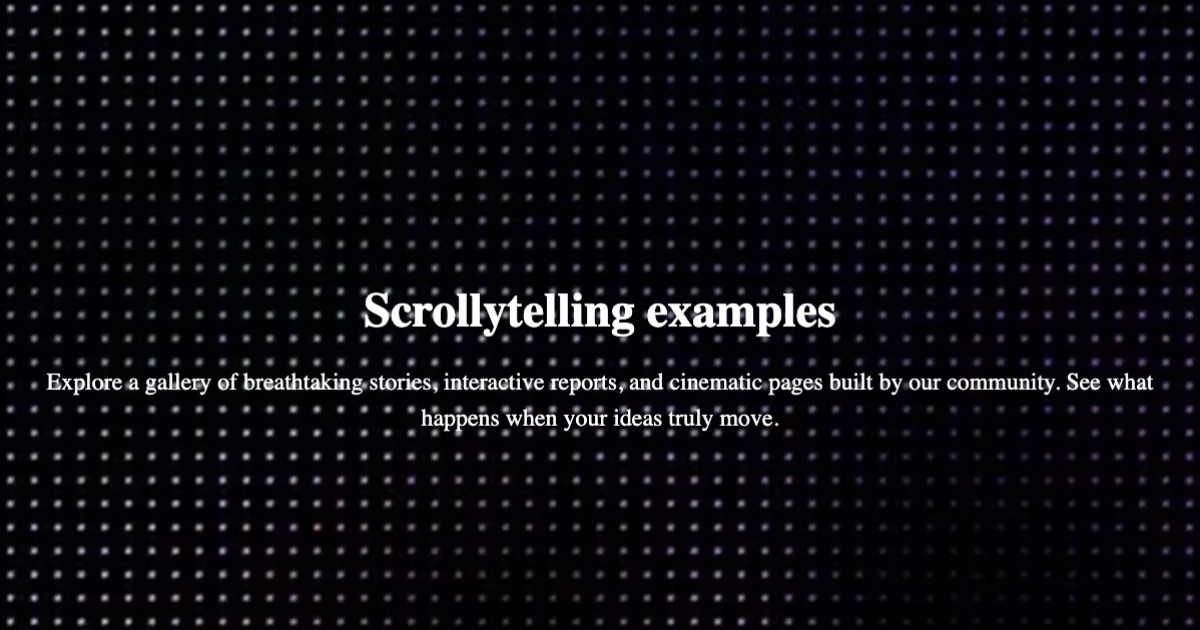 Best Scrollytelling Examples (2026) | Web Design Inspiration